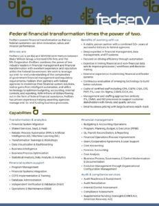 FedServ (Joint Venture) - The MIL Corporation